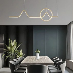 Toolight Závěsné LED osvětlení E6 LHJ022-CP 120 cm zlaté