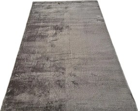 HU Šedý koberec Plush Deluxe Siva Rozměr: 50x80 cm