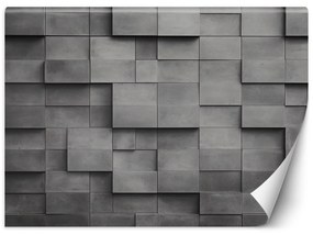 Gario Fototapeta Betonové stěnové kostky Materiál: Vliesová, Rozměry: 200 x 140 cm