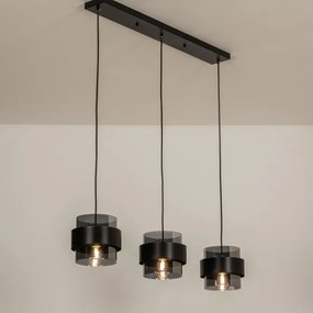 Závěsné svítidlo nad jídelní stůl Retro 70er Trio Line Black