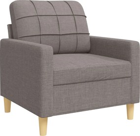 4dílná sedací souprava s podnožkou taupe textil 3278302