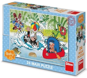 Dino Puzzle Krtek ve vodě 24 dílků maxi