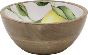 Dřevěná mangová miska s citróny Tours Limone Blossom - Ø 15*7 cm / 500ml
