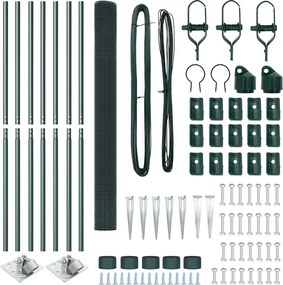 Svařované drátěné ploty s hroty 10 x 1,5 m Ocel potažená PVC 3352060