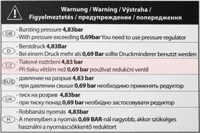 BRADAS Zahradní zavlažovací kapací hadice 30 m 1/2" AQUA-DROP