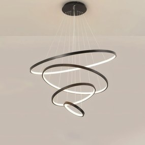 Toolight Toolight, LED stropní svítidlo 20/40/60/80 cm, 82W, 3000K, LHJ014-CP4, černá, OSW-50005