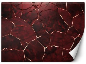 Gario Fototapeta Červený popraskaný kámen Materiál: Vliesová, Rozměry: 200 x 140 cm