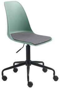 OnaDnes -20% Zelená plastová kancelářská židle Unique Furniture Whistler