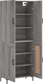 Skříň highboard šedá sonoma 69,5 x 34 x 180 cm kompozitní dřevo 3195793