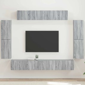 Televizní skříň 8 ks Šedá Sonoma 3409147