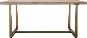 Jídelní stůl Ankara 180 cm hnědý/zlatý