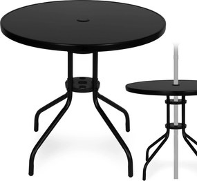 Zahradní stůl SOLO 80 cm černý
