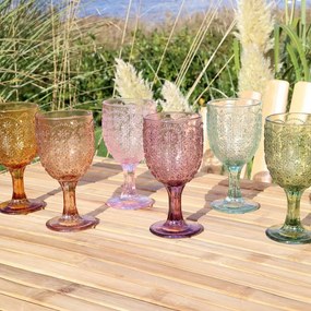 Set 6ks barevných skleniček na víno Saint-Émilion - Ø 7,5*16 cm / 250ml