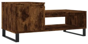 vidaXL Konferenční stolek kouřový dub 100x50x45 cm kompozitní dřevo