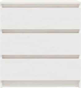 Noční stolky 2 ks bílé 60 x 36 x 64 cm masivní borovice 3093548