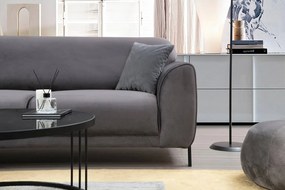 Designová sedačka Haylia 287 cm antracitová - levá