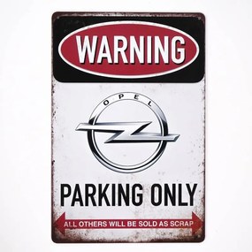 Kovová cedule Opel Parking