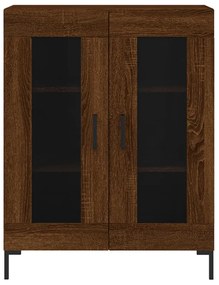Skříň highboard hnědý dub 69,5 x 34 x 180 cm kompozitní dřevo,  3189324