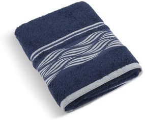 Bellatex Froté ručník kolekce Vlnka, modrý - 50x100 cm