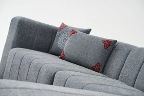 Hanah Home Rohová pohovka BEYZA pravá šedá
