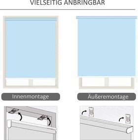 Outsunny vertikální markýza balkonová markýza s ruční klikou 120x200cm boční roleta proti větru z polyesteru a hliníku v krémově bílé barvě | Aosom.de