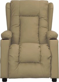 Polohovací křeslo cappuccino umělá kůže 339070