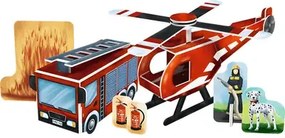 TREFL Stavebnice BRICK TRICK Hasičská zbrojnice XL / 190+ dílků / od 6