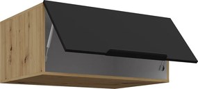 ARIA ac | horní skříňka 80 NAGU-36 1F výklopná | 80 cm | HLUBOKÁ | ANTI FINGERPRINT povrch | artisančerná