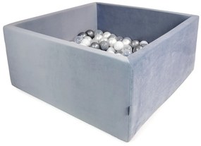 Ajababy Bazének Velvet šedý + 200 míčků