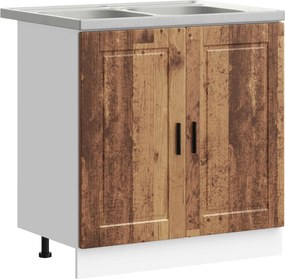 Skříňka pod dřez Porto 2 ks Hnědá 80 x 46 x 81,5 cm 3315029