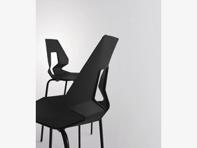 GABER - Barová židle PRODIGE - vysoká, černá/chrom