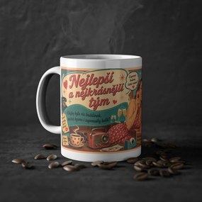 Srdcem darované Veselý hrneček pro kamarádky / vaší lásku / rodinu - na přání Pin Up styl