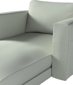 Potah na IKEA Norsborg šezlong s loketními opěrkami barva modrá látka pletený vzor