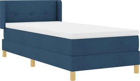 Postel s boxspringem s polštářem Modrá 200 x 100 cm textil 3341285