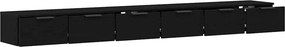 Nástěnná skříň 2 ks Černý dub 102 x 30 x 20 cm Kompozitní dřevo 3333075