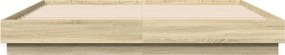 Rám postele s LED osvětlením dub sonoma 200 x 200 cm 3209767
