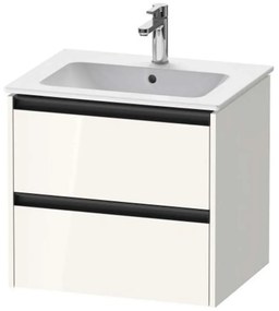 Duravit Ketho.2 - Umyvadlová skříňka 55x61x48 cm, 2 zásuvky, lesklá bílá K25262022220000