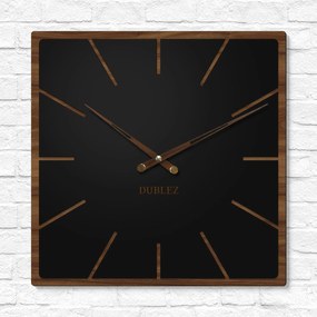 DUBLEZ | Designové dřevěné hodiny - Noir
