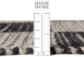 Hanse Home, Kusový koberec Handloom 106333 Rex White Black, 200x300, černobílá, chodba / předsíň