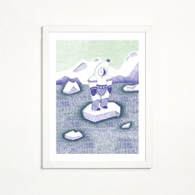 Pavla Baštanová | Eskymák Rám: Černý, Velikost: 30 x 20 cm
