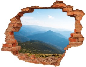 Wallmuralia Díra 3D ve zdi na stěnu Národní park Tatry 90x70 cm