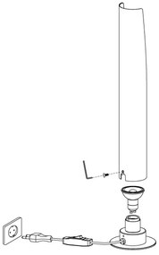 Eglo 97583 - LED Stolní lampa BARBORRO 1xGU10/4,5W/230V