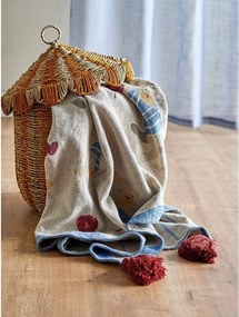 Dětská deka z recyklované bavlny v přírodní barvě 130x160 cm Mille – Bloomingville Mini