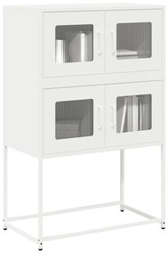 Skříň highboard bílá 68x39x107 cm ocel