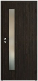 SAPELI ELEGANT KOMFORT M60 - CPL LAMINÁT - OTOČNÉ DVEŘE VČ. ZÁRUBNĚ - Wenge Průchozí šířka (cm): 100, Průchozí výška (cm): 210, Typ skla: Satináto bílé