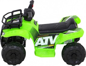 Ramiz Dětská čtyřkolka na baterie Storm zelená + motor 25W + MP3 USB + LED