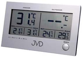 Digitální teploměr JVD T29 s venkovním čidlem a měřením vnitřní/venkovní teploty