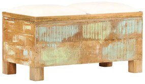 Úložná lavice masivní recyklované dřevo 80 x 40 x 40 cm,  245137