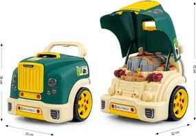 Auto s motorem N-GINE zelené
