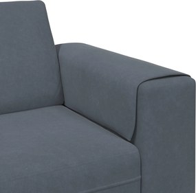 Pohovka do obývacího pokoje 3 ks Tmavě šedá 3335123